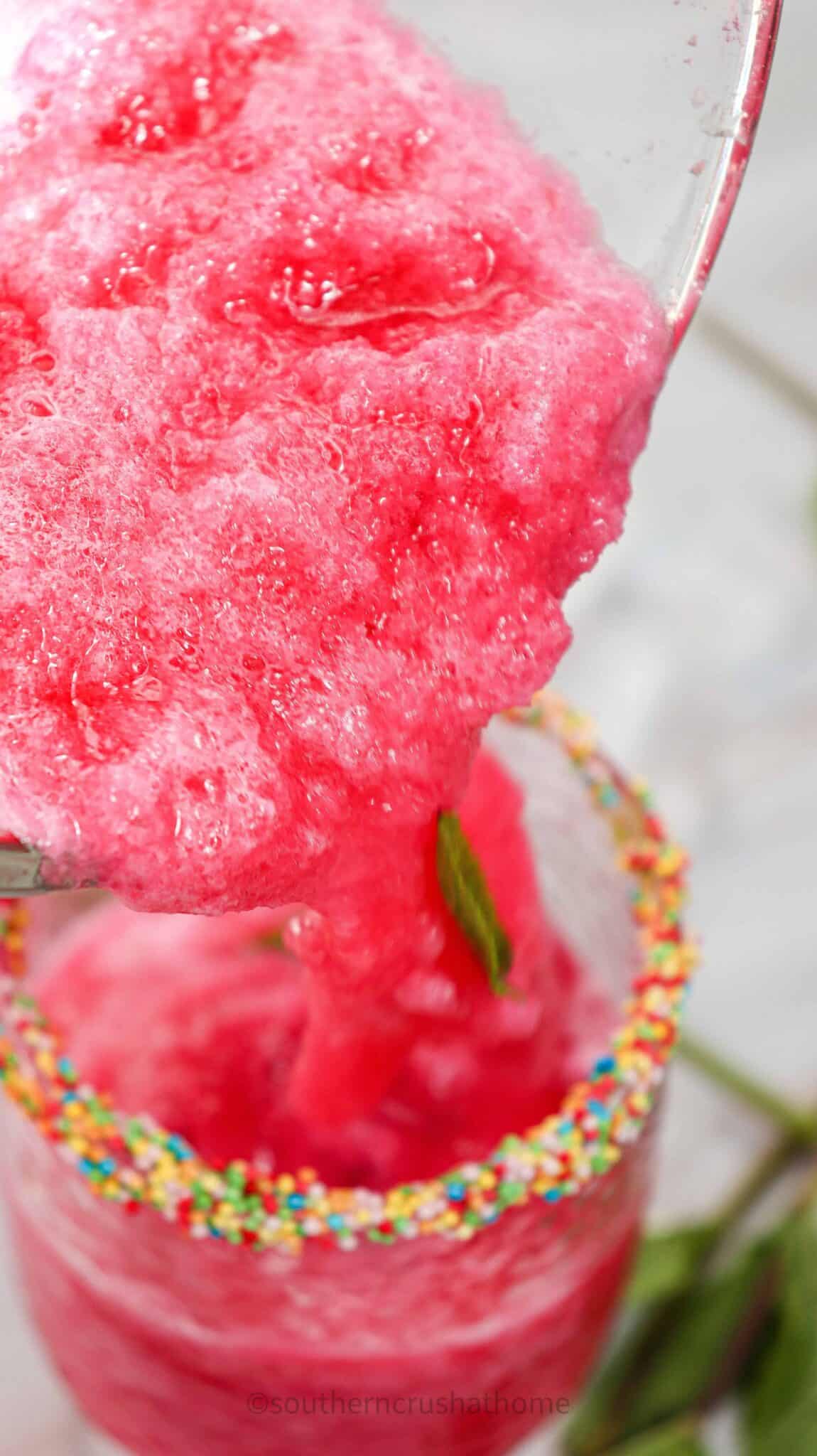 How to Make a Slushie with Watermelon - Southern Crush at Home