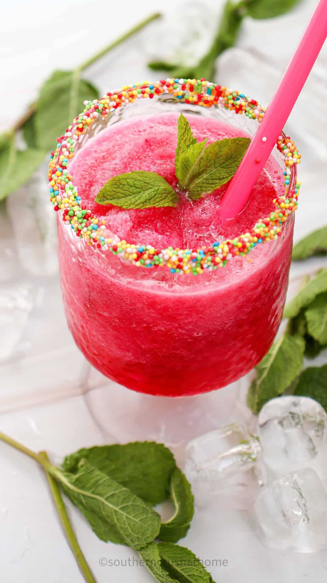 How to Make a Slushie with Watermelon - Southern Crush at Home