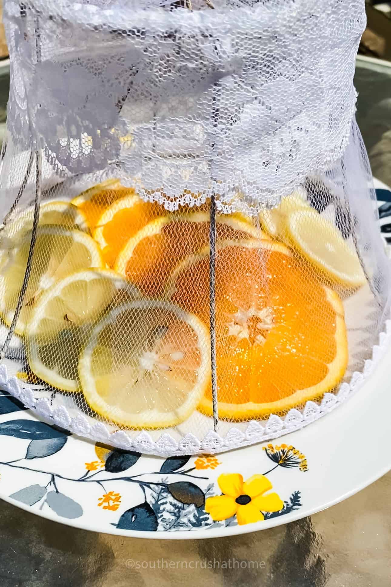 How to Make a DIY Lampshade Food Cover - Southern Crush at Home