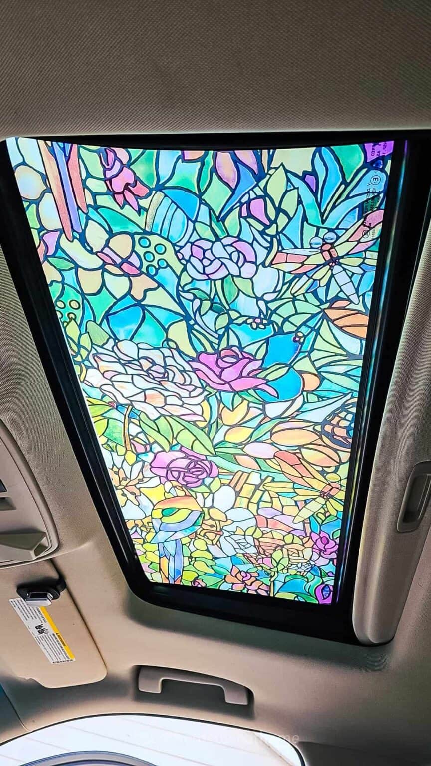 DIY Sunroof Makeover: Transform Your Car with Stained Glass Window Film ...