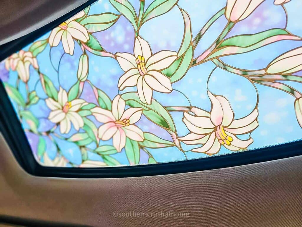 DIY Sunroof Makeover: Transform Your Car with Stained Glass Window Film ...