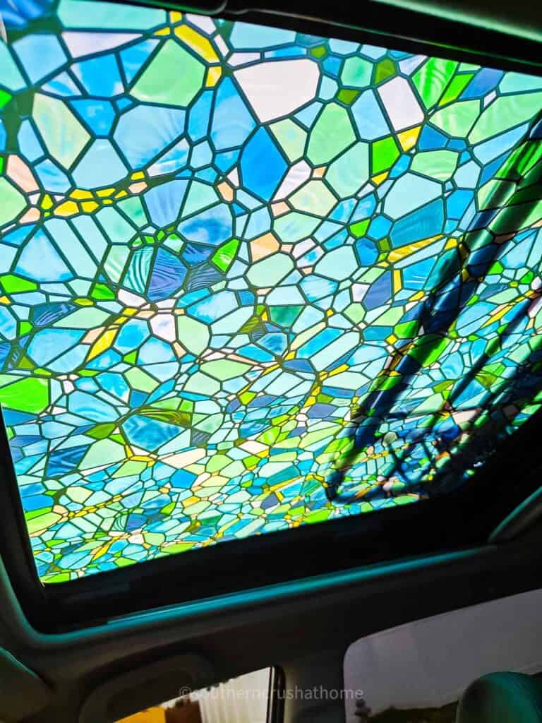 DIY Sunroof Makeover: Transform Your Car with Stained Glass Window Film ...