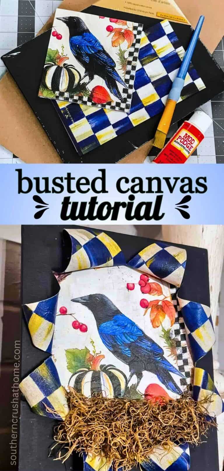How to Make a Busted Canvas + 37 Busted Canvas Ideas - Southern Crush ...