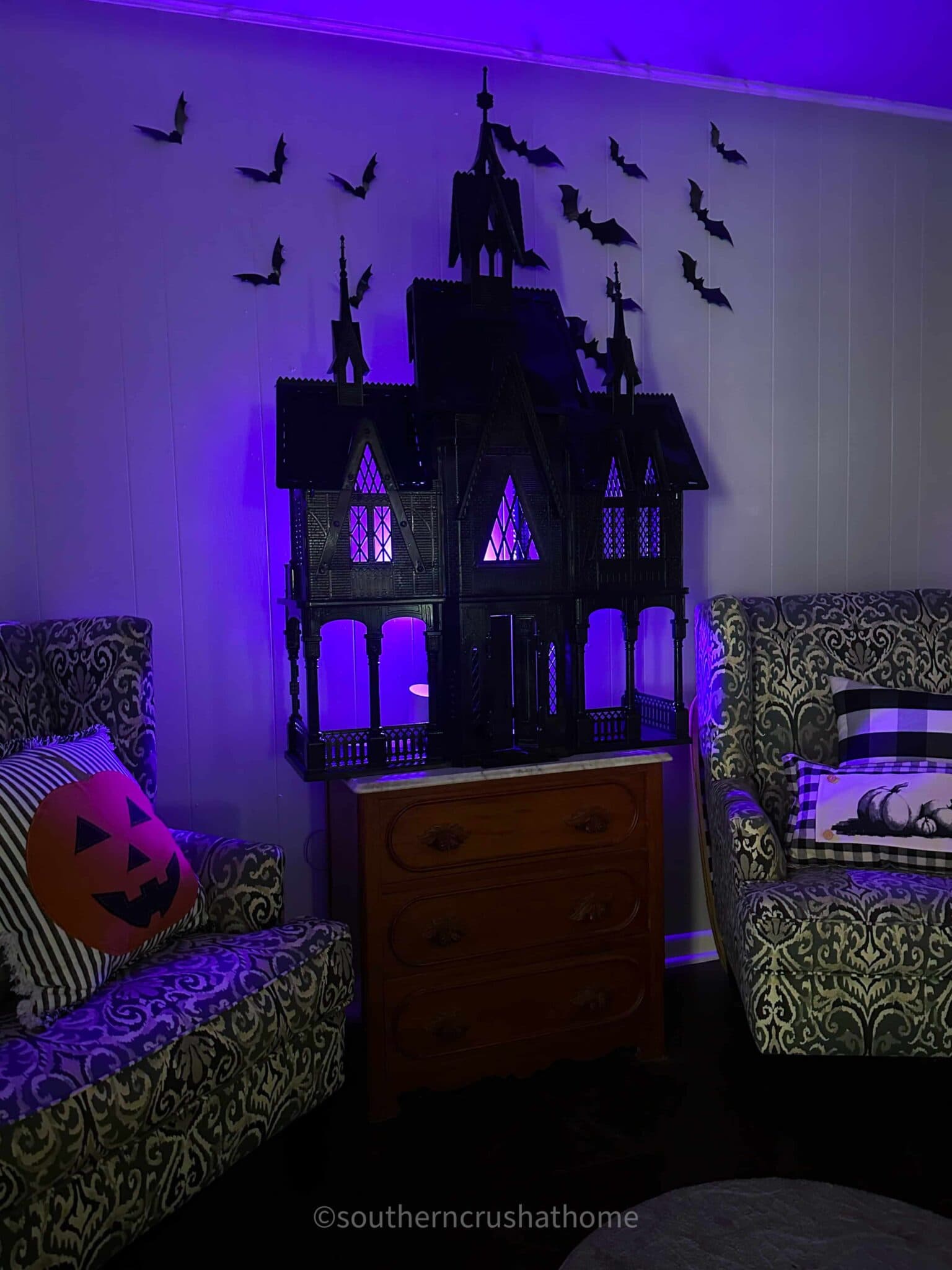 Arendelle Frozen Castle Haunted Doll House DIY - Southern Crush at Home
