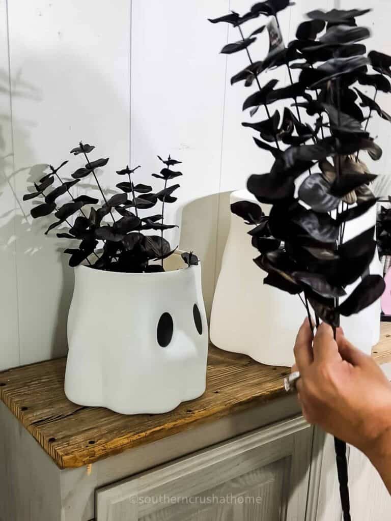 Mommy and Me DIY Dollar General Ghost Buckets - Southern Crush at Home