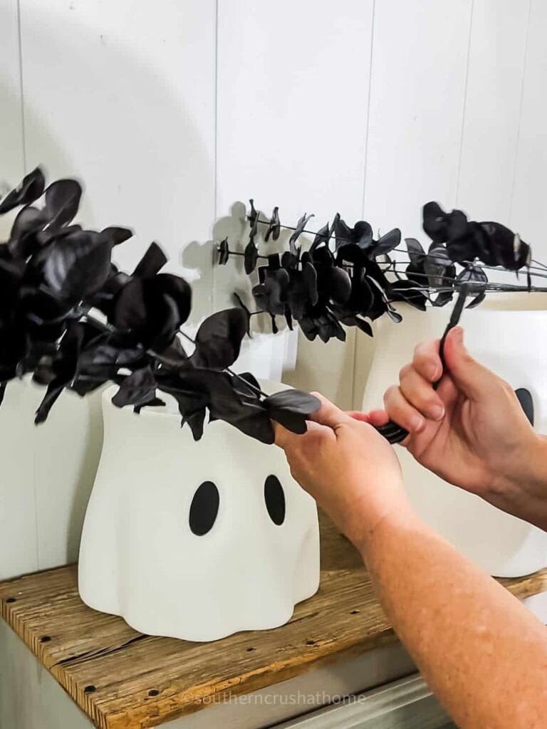 Mommy and Me DIY Dollar General Ghost Buckets - Southern Crush at Home