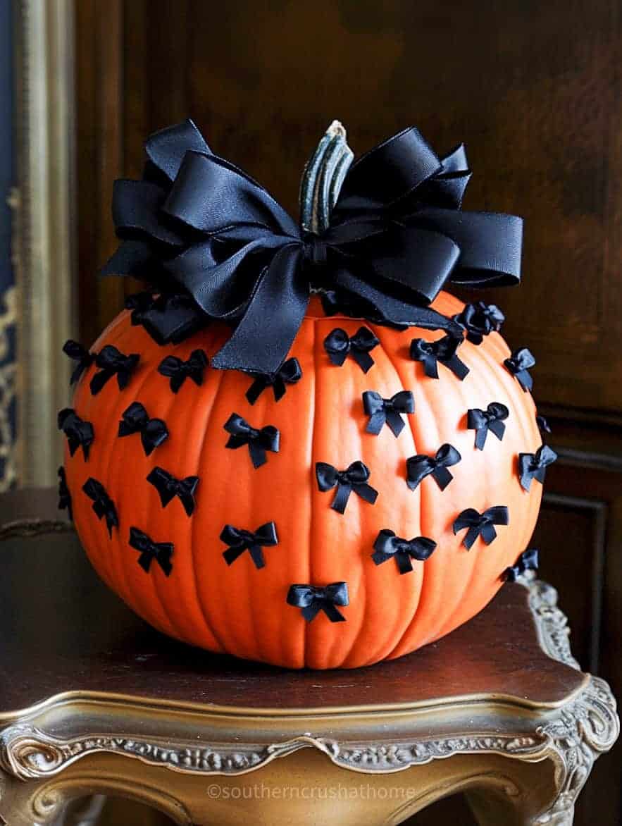 Coquette Style Bow Trend Pumpkins - Southern Crush at Home