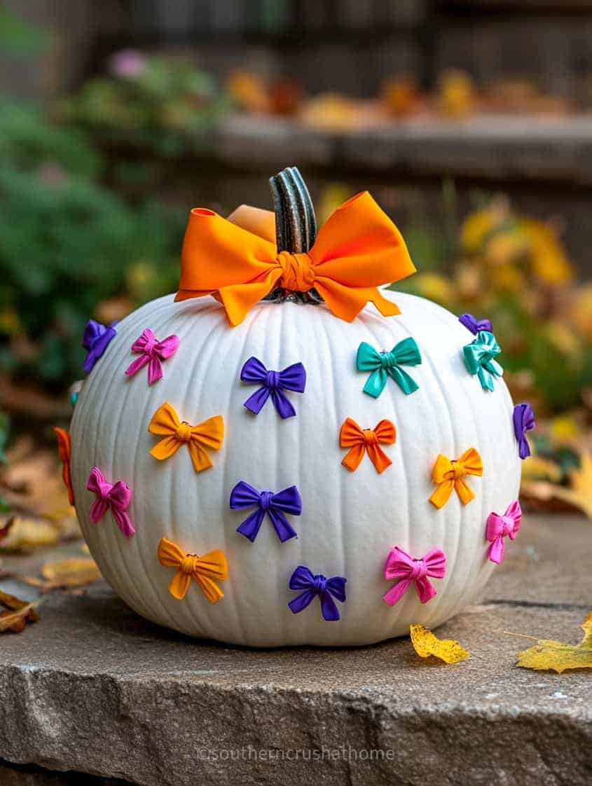 Coquette Style Bow Trend Pumpkins - Southern Crush at Home
