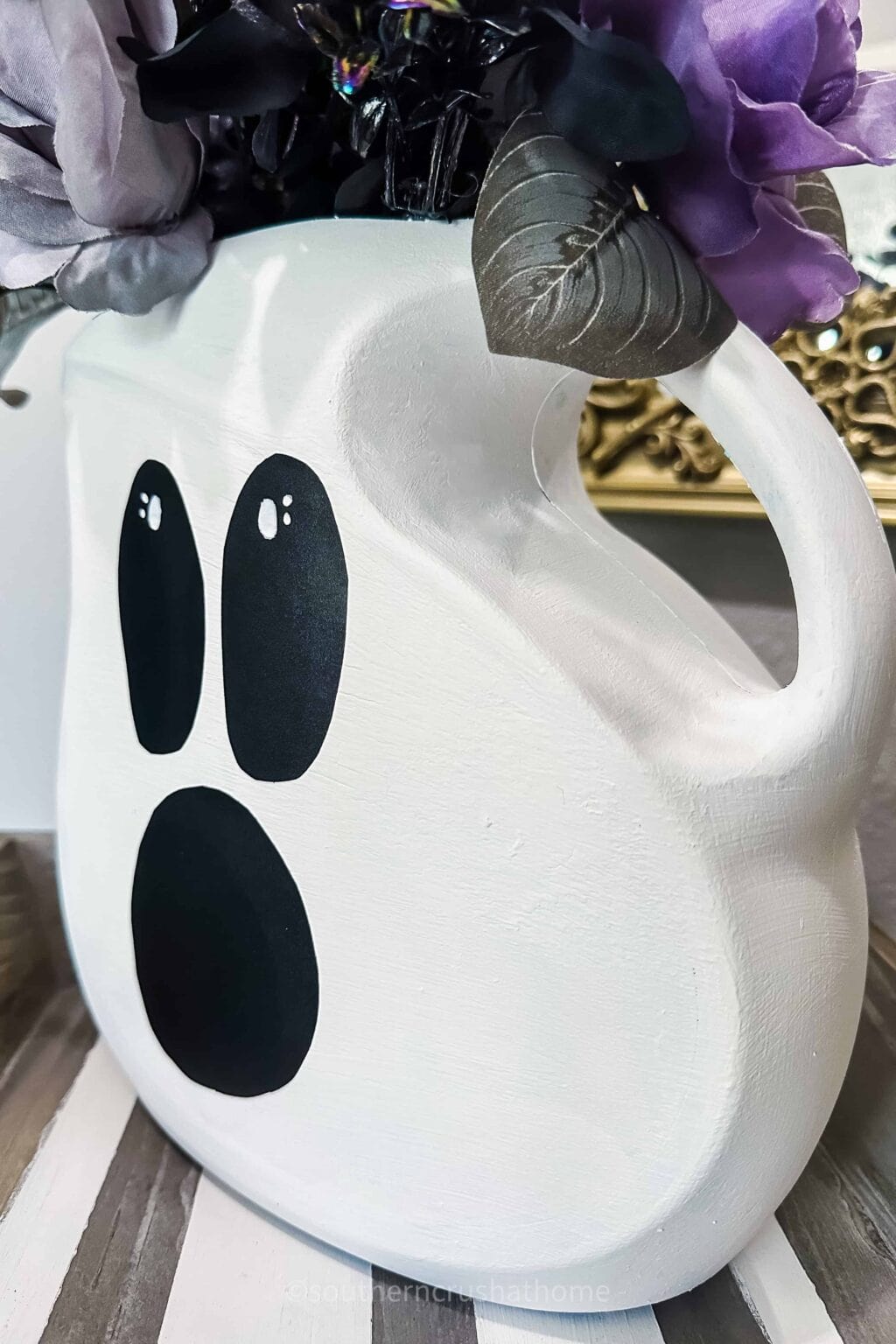 Easy Downy Bottle Ghost Face Halloween Craft - Southern Crush at Home