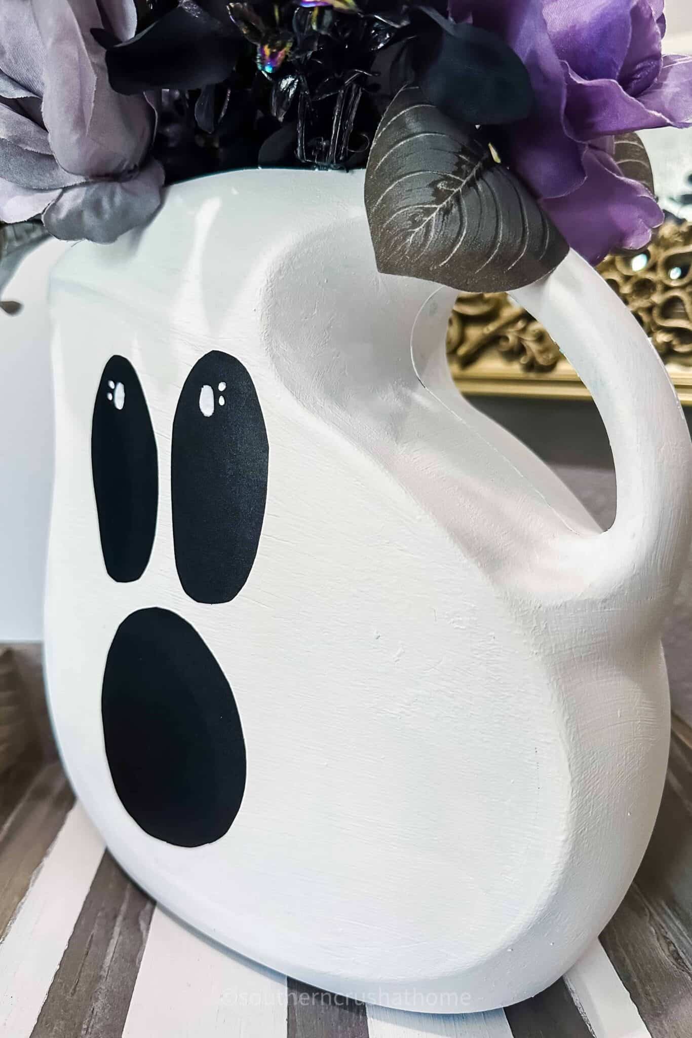 Easy Downy Bottle Ghost Face Halloween Craft - Southern Crush at Home