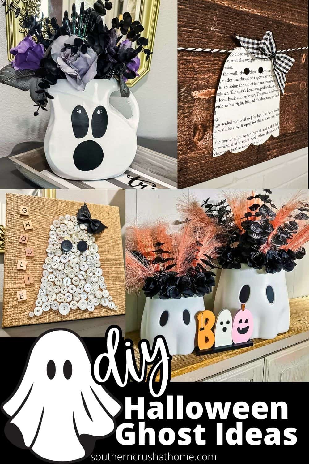 11 Easy DIY Halloween Ghost Ideas - Southern Crush at Home