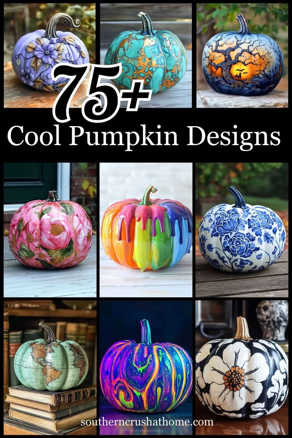 75+ Cool Pumpkin Designs: Creative and Unique Pumpkin Decorating Ideas ...
