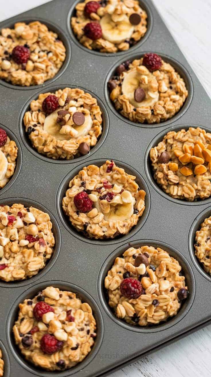 Simple and Delicious 4 Ingredient Baked Oatmeal Cups - Southern Crush ...