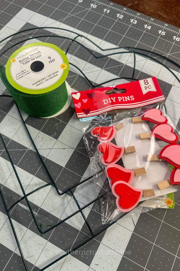 Easy Dollar Tree Heart Wreath for Valentine's Day Decor - Southern ...