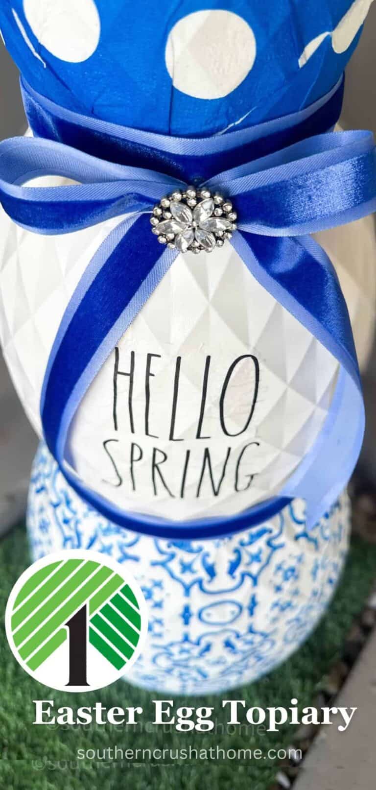 DIY Easter Egg Topiary +15 Ideas for Dollar Tree Stackable Eggs - Southern Crush at Home