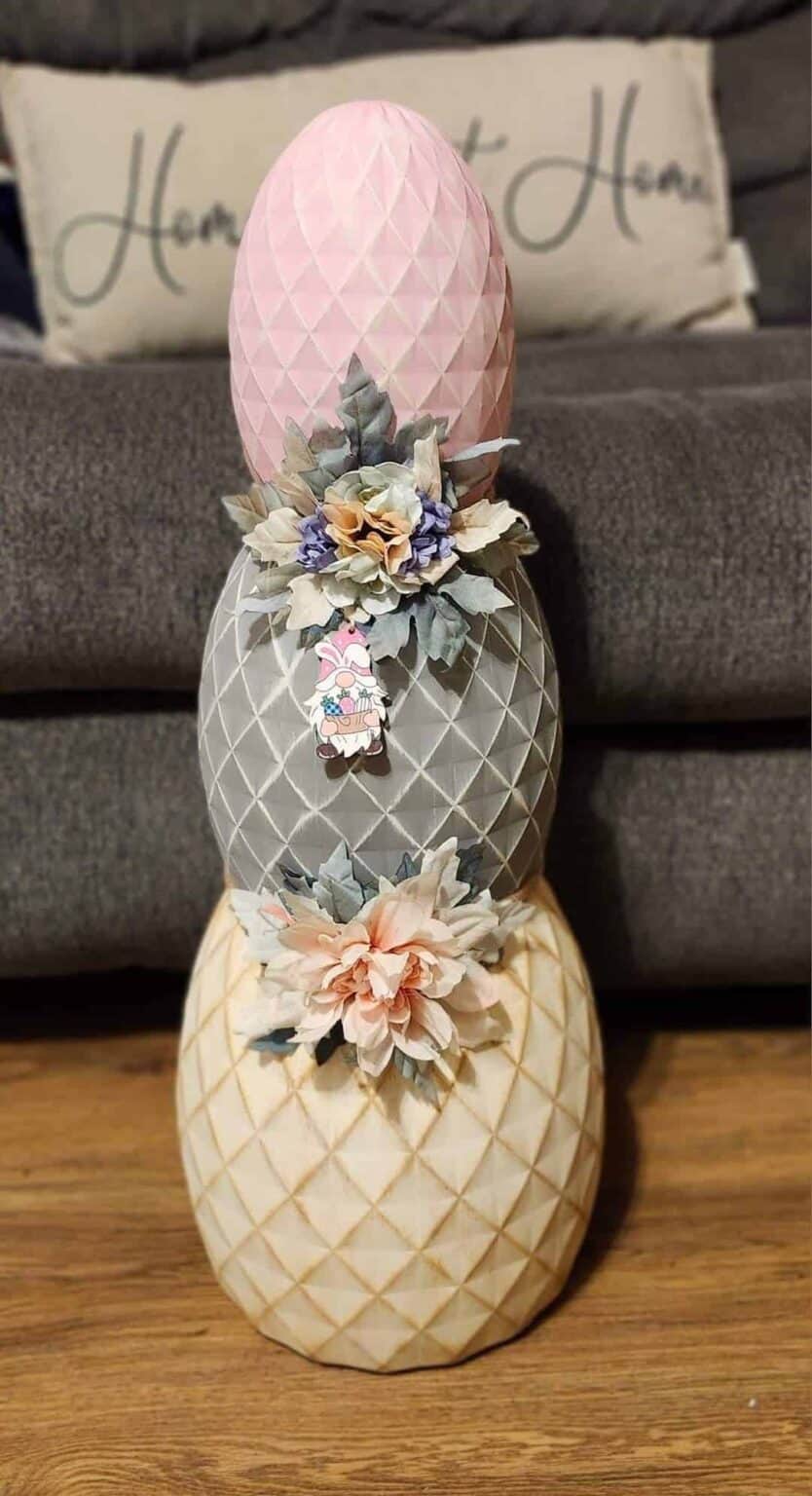 DIY Easter Egg Topiary +15 Ideas for Dollar Tree Stackable Eggs ...