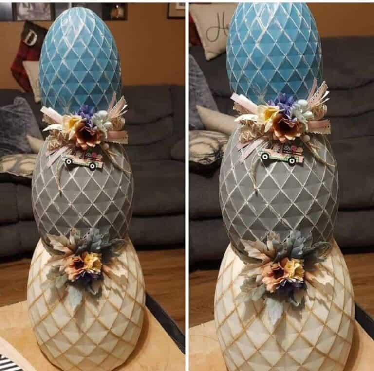 DIY Easter Egg Topiary +15 Ideas for Dollar Tree Stackable Eggs - Southern Crush at Home