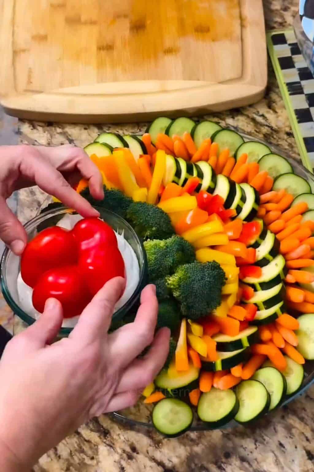 Fun Thanksgiving Crudité Platter Idea - Southern Crush at Home