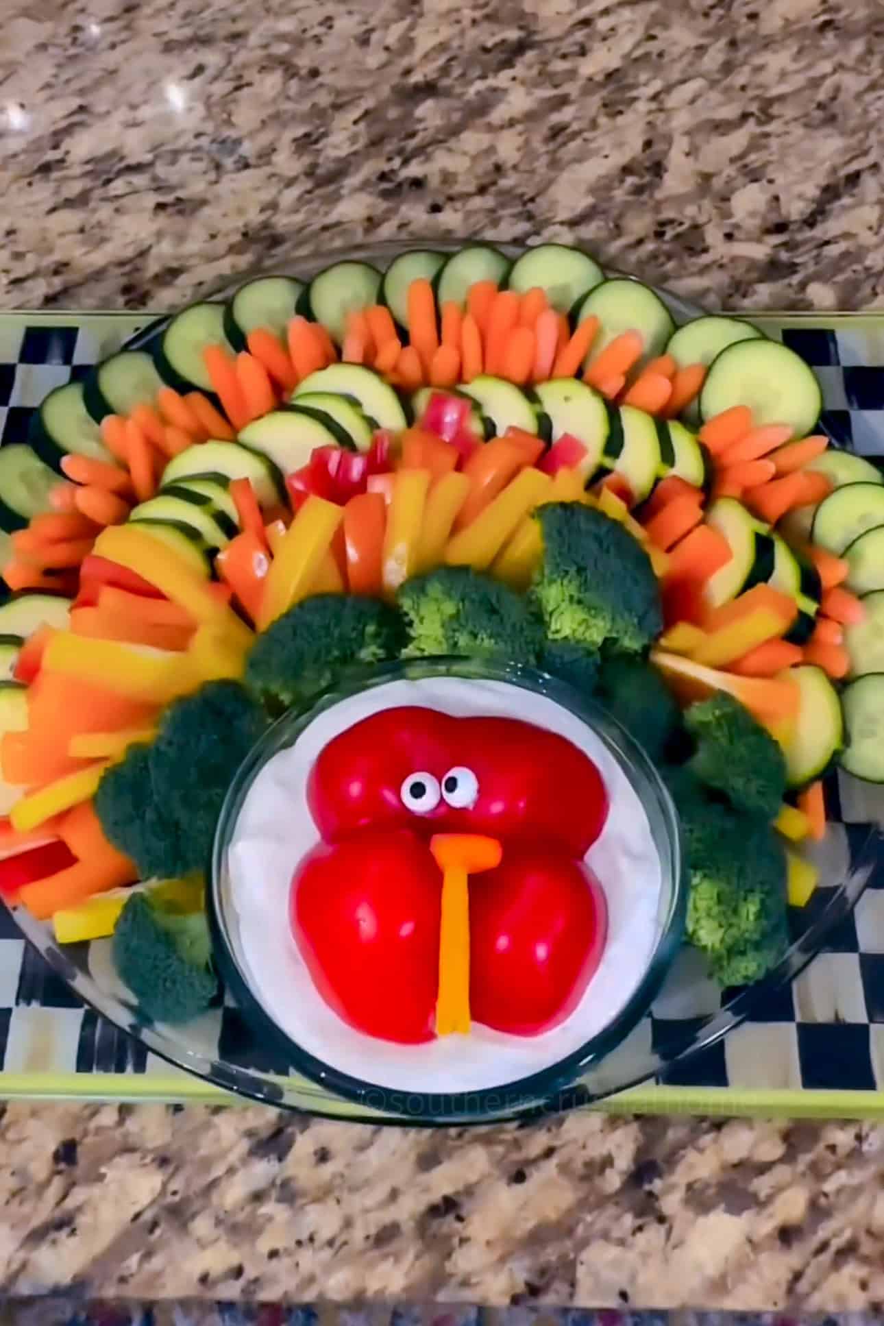 Fun Thanksgiving Crudité Platter Idea - Southern Crush at Home