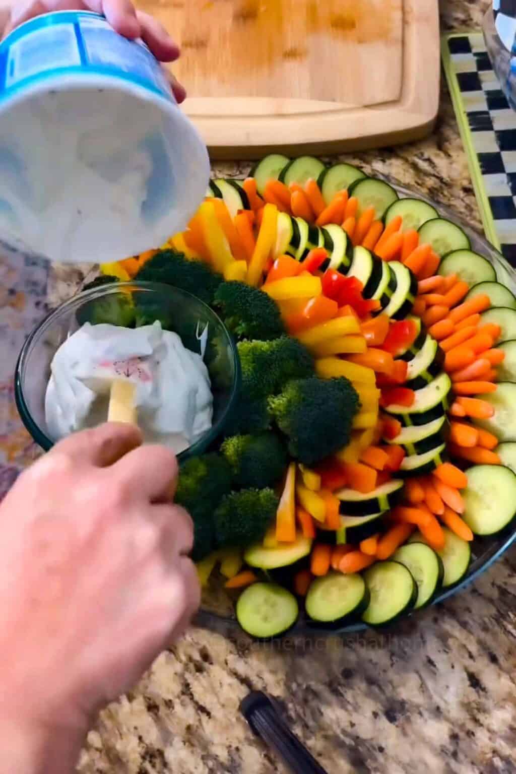 Fun Thanksgiving Crudité Platter Idea - Southern Crush at Home